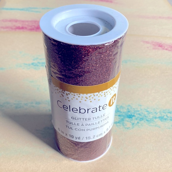 Celebrate It | Other | New Celebrate It Golden Copper Glitter Tulle ...